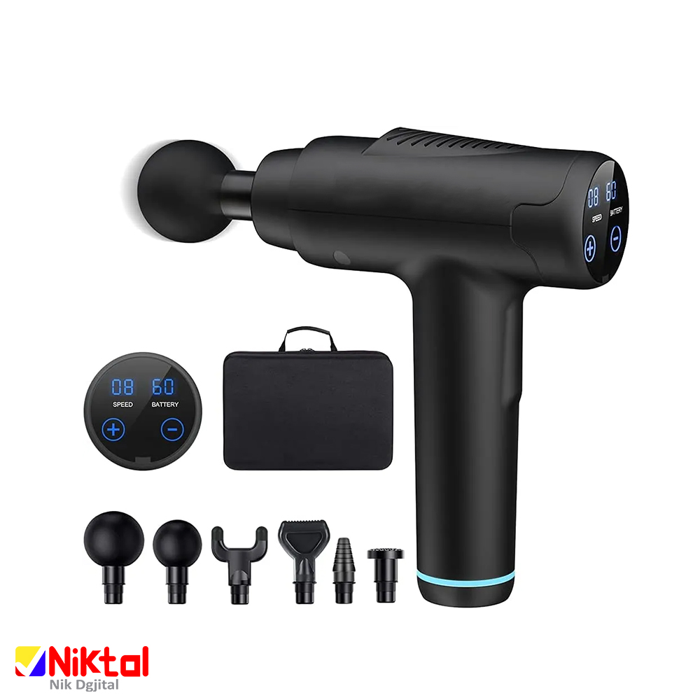 ماساژور تفنگی آیجویر مدل TD01-MG-018 | با 6 سری ماساژ و 20 ساعت استفاده مداوم | فروشگاه کالاهای ...